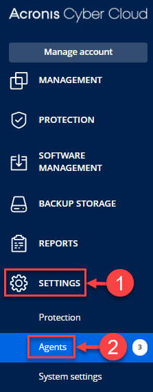 How to view and save an agent log to a .zip file in Acronis - WHUK