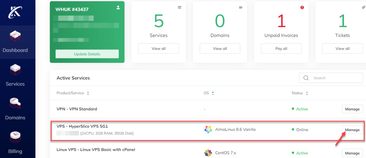 Quick-Start Guide to Hyperslice Virtual Servers